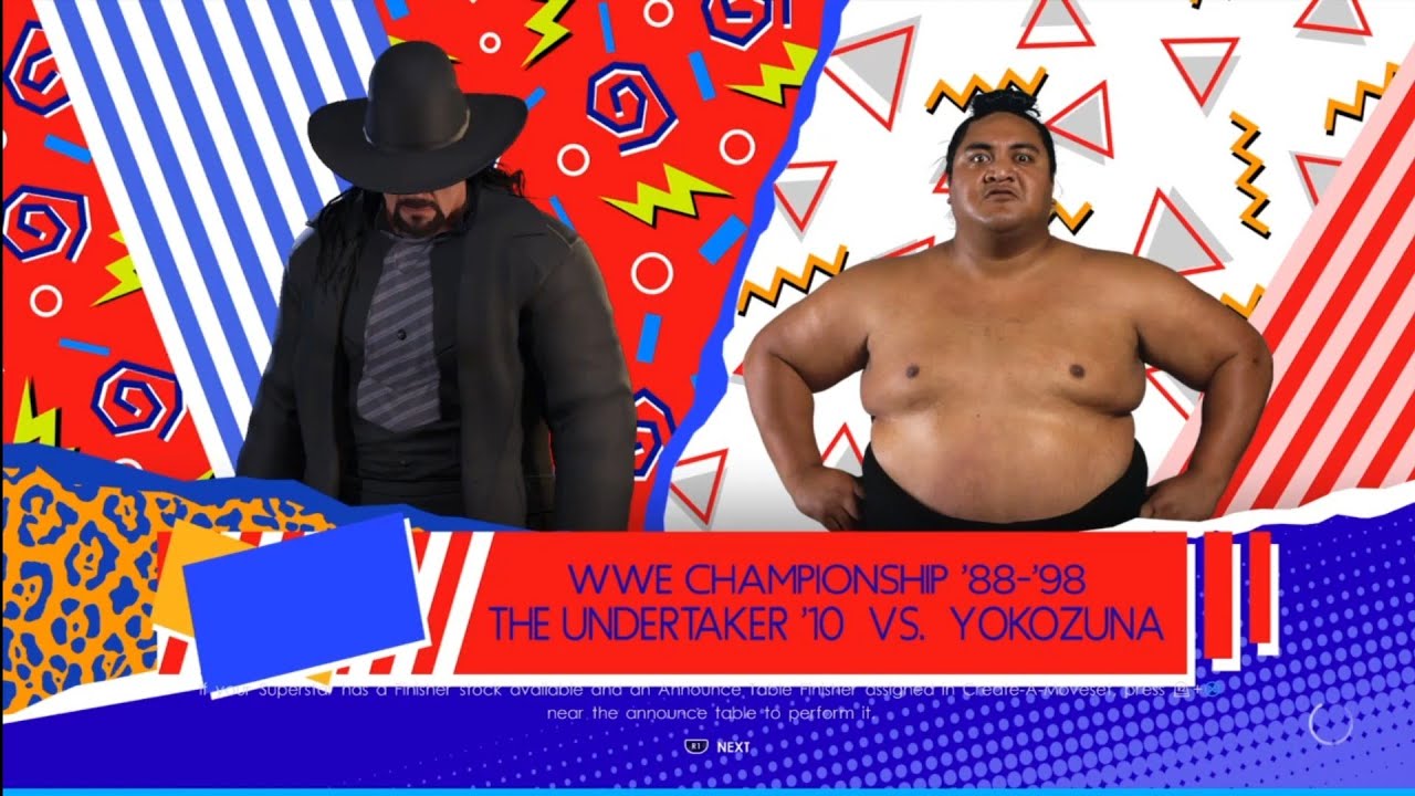 The Undertaker vs Yokozuna Royal Rumble 94. WWE 2K22 - YouTube