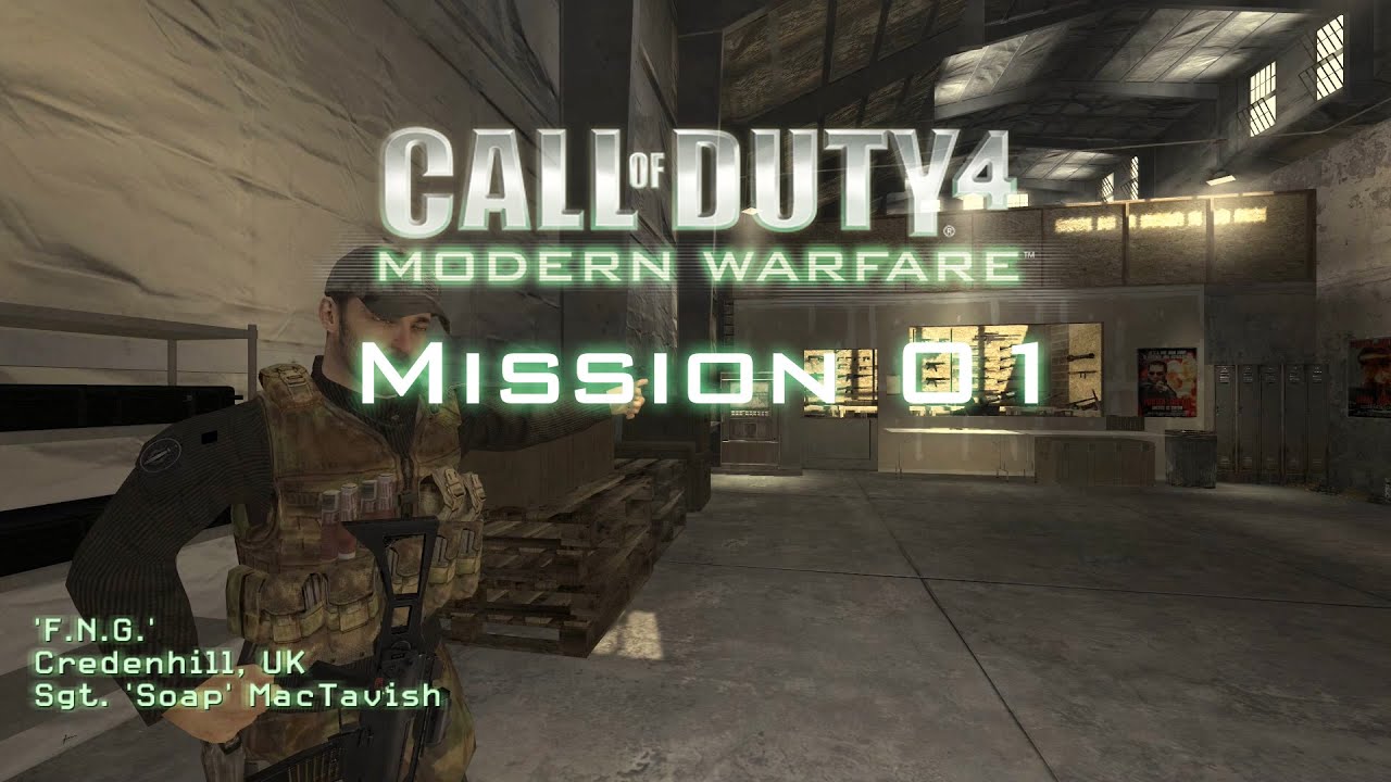Call of Duty 4: Modern Warfare - Mission 01 - F.N.G. [1080p60] - YouTube