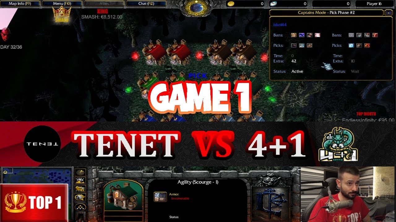 🏆TOP 1 DOTA - TENET vs 4+1 (GAME 1) QUARTER FINALS - YouTube