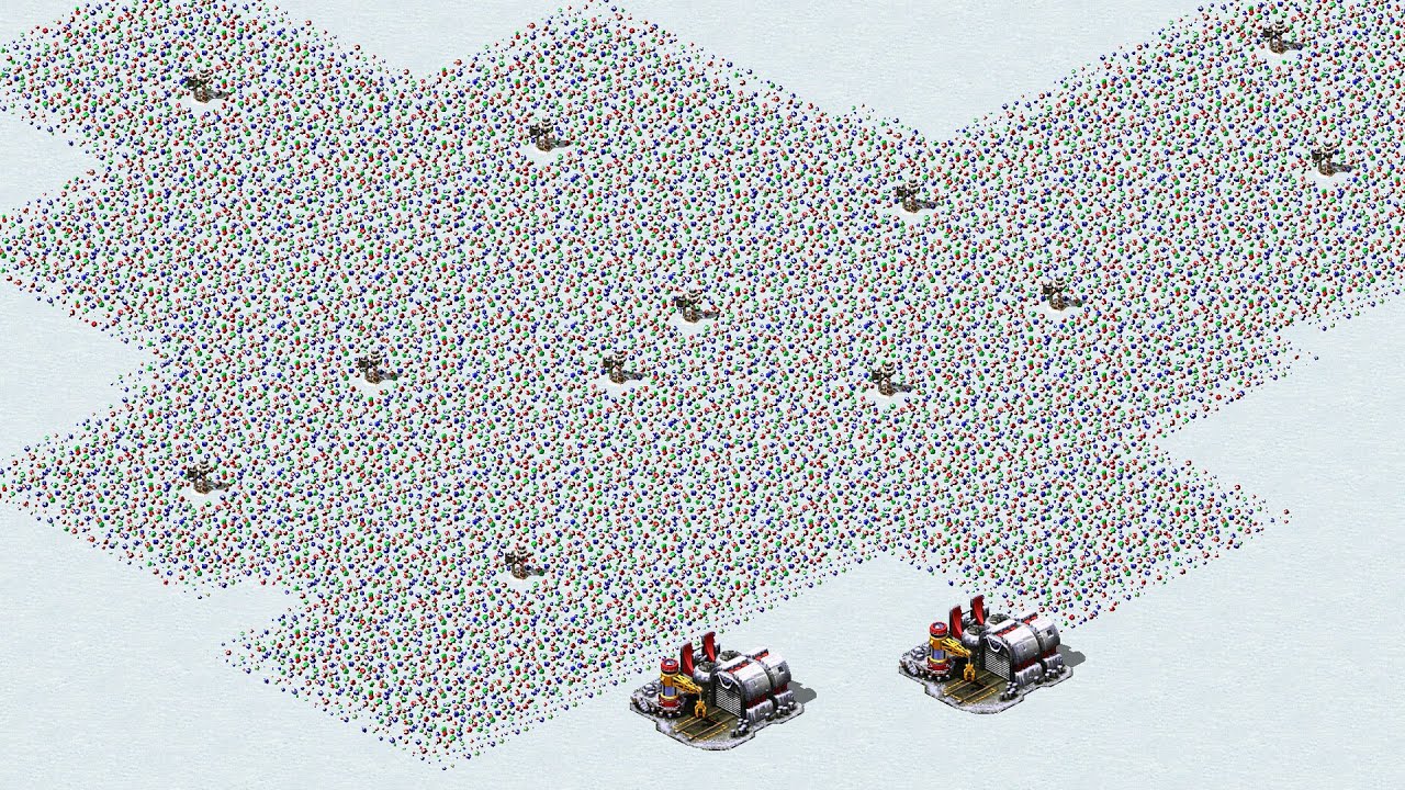 Yuri's Revenge Red Alert 2 Lots of Snowed New Map Extra Hard AI - YouTube