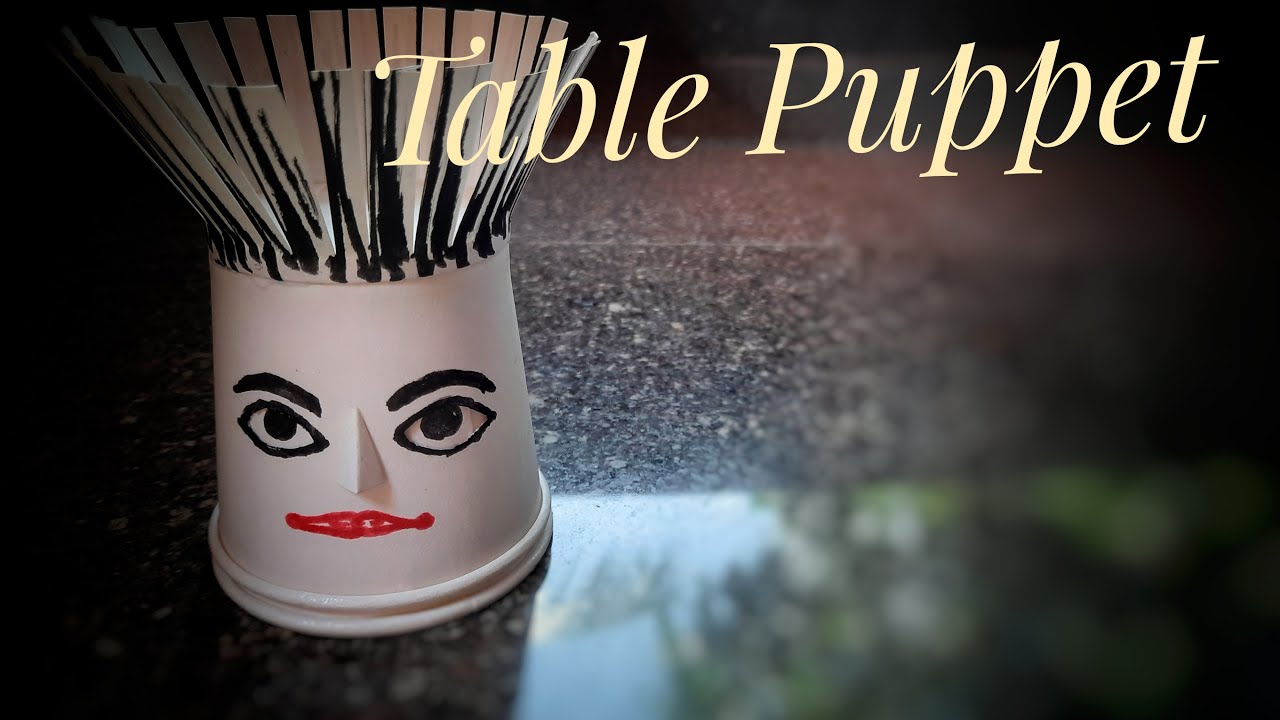 Table Puppet | puppet | കണ്ണുരുട്ടുംപാവ | പേപ്പര്‍ പാവ - YouTube