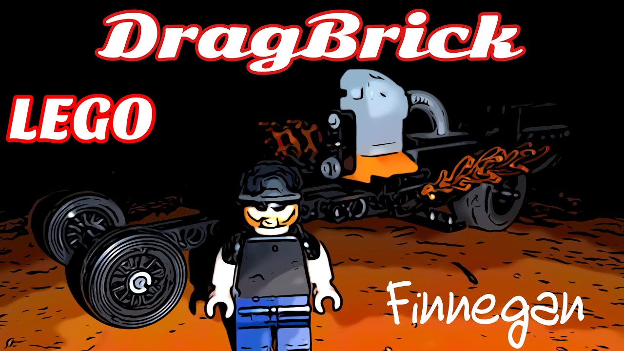 LEGO Drag Racing and Stunts with Finnegan - Dragster Race Dragboat Tug ...