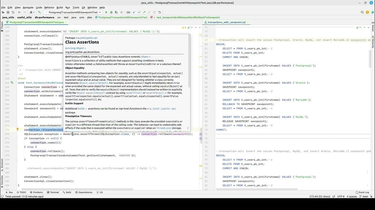 How To Work In Postgresql Transaction Savepoint Via Java Jdbc L54 Youtube