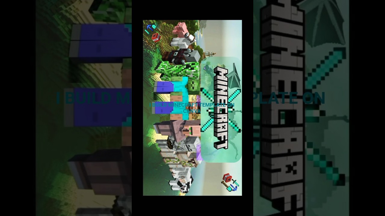 I made beautiful Minecraft template in canva - YouTube
