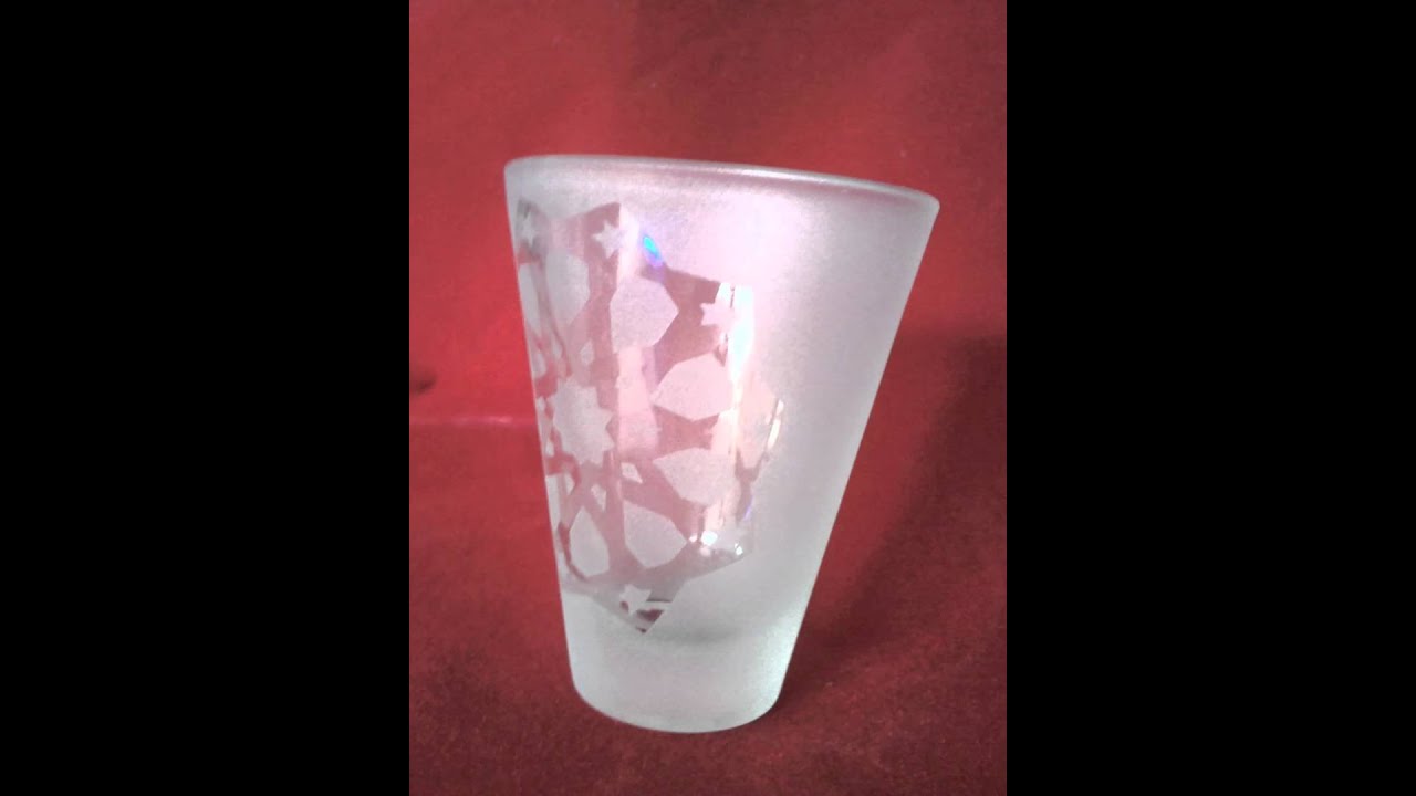verre sablé artasanal - YouTube