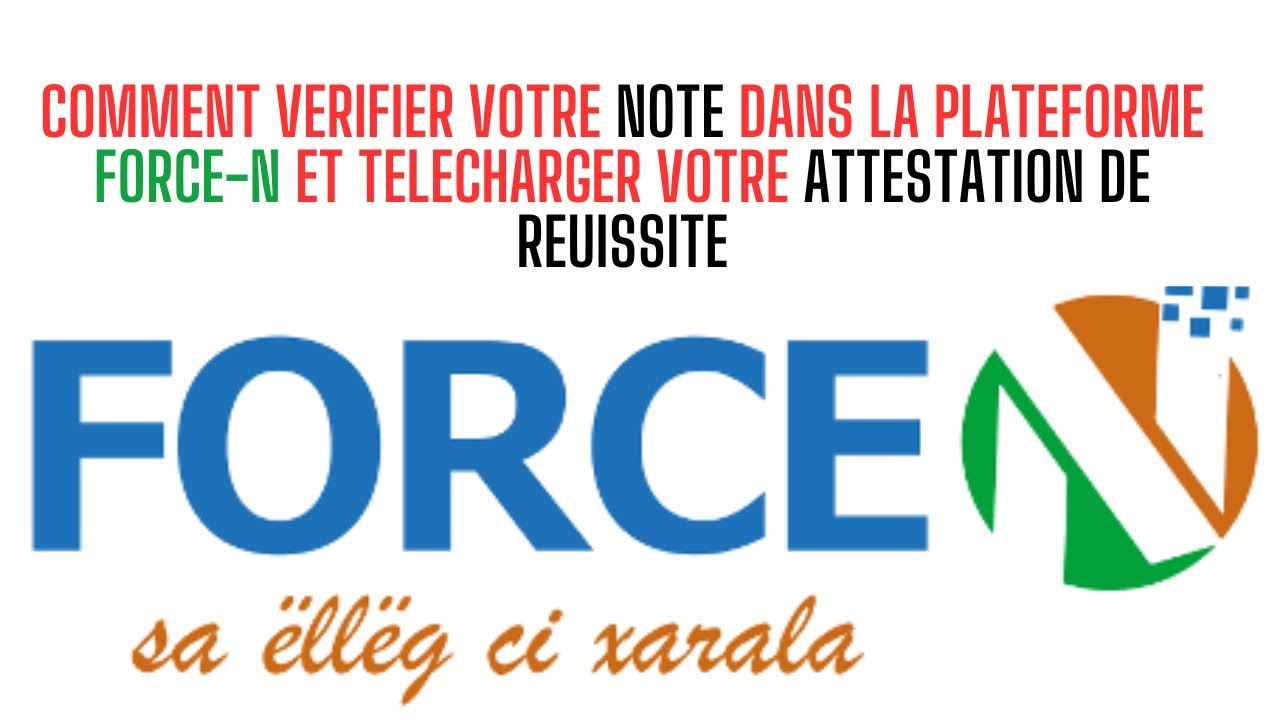 Comment verifier la note et telecharger le certificat force n - YouTube