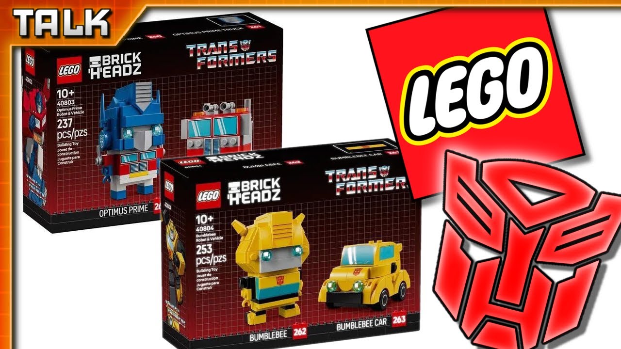 REVEAL: LEGO BrickHeadz TRANSFORMERS - Optimus Prime & Bumblebee Packs ...