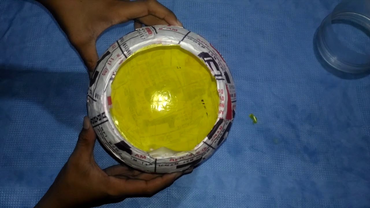 DIY: Paper Mache Round Pots Tutorial - YouTube