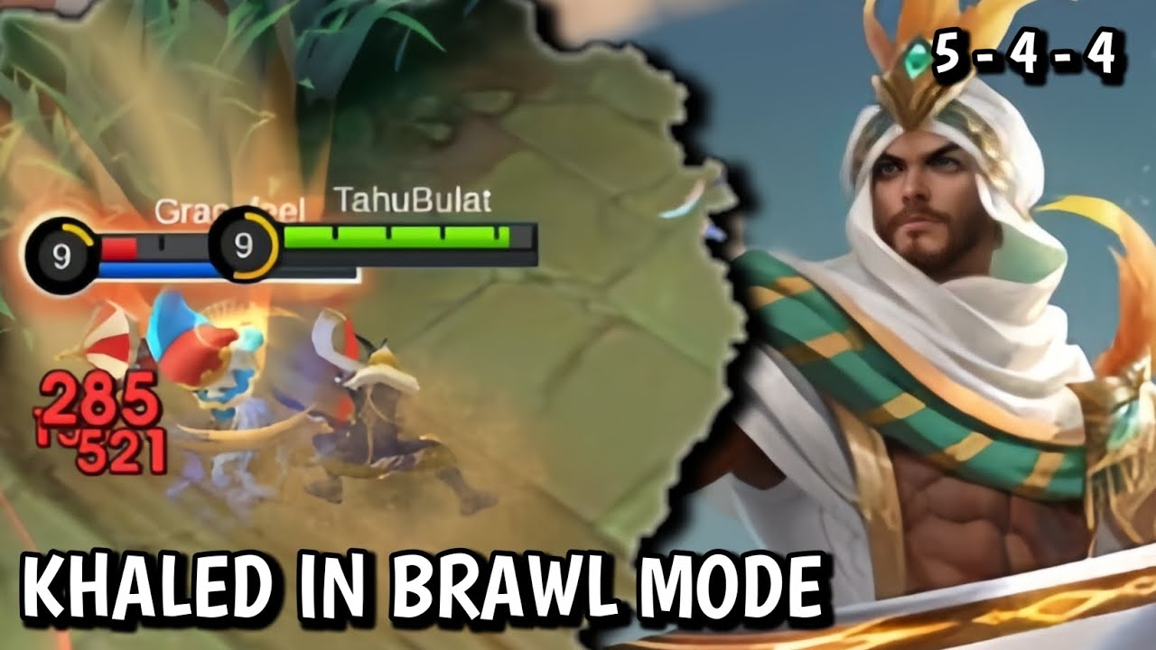 OM OM KHALED AKAN BERAKSI DI LAND OF DOWN || BRAWL || MOBILE LEJENDS ...