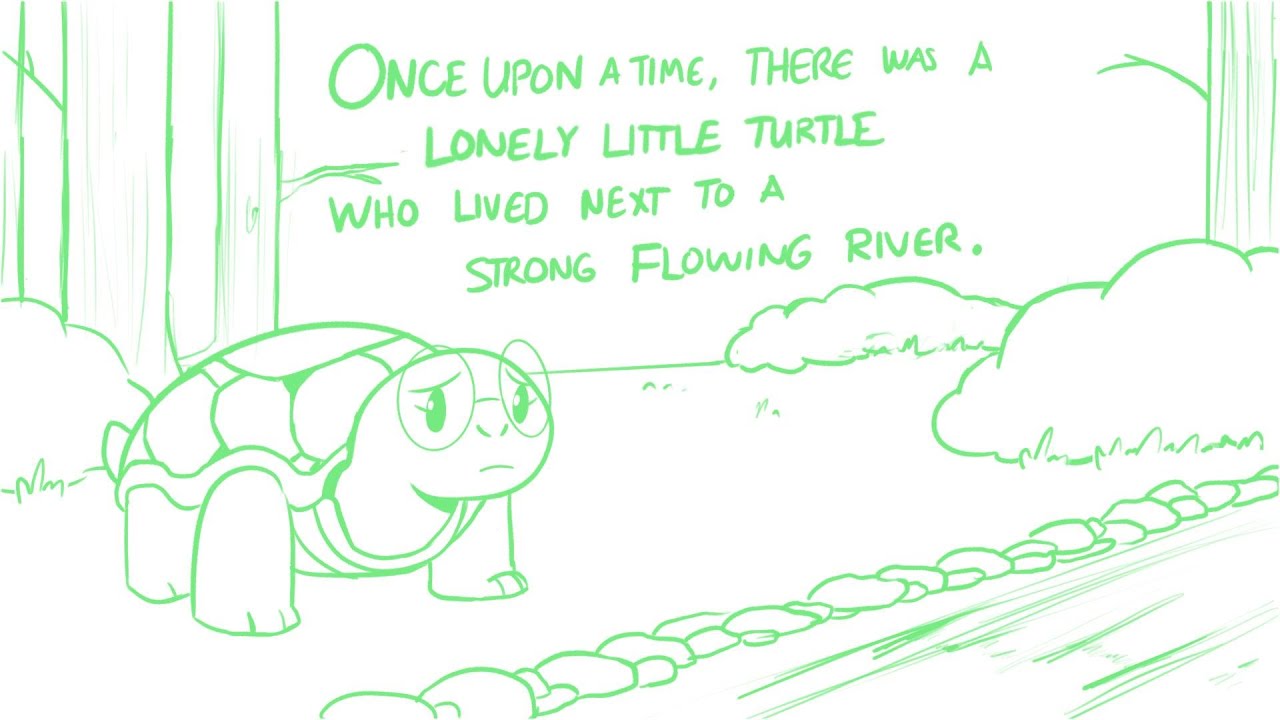 The Lonely Turtle- A Kana the Kappa mini Storyboard - YouTube