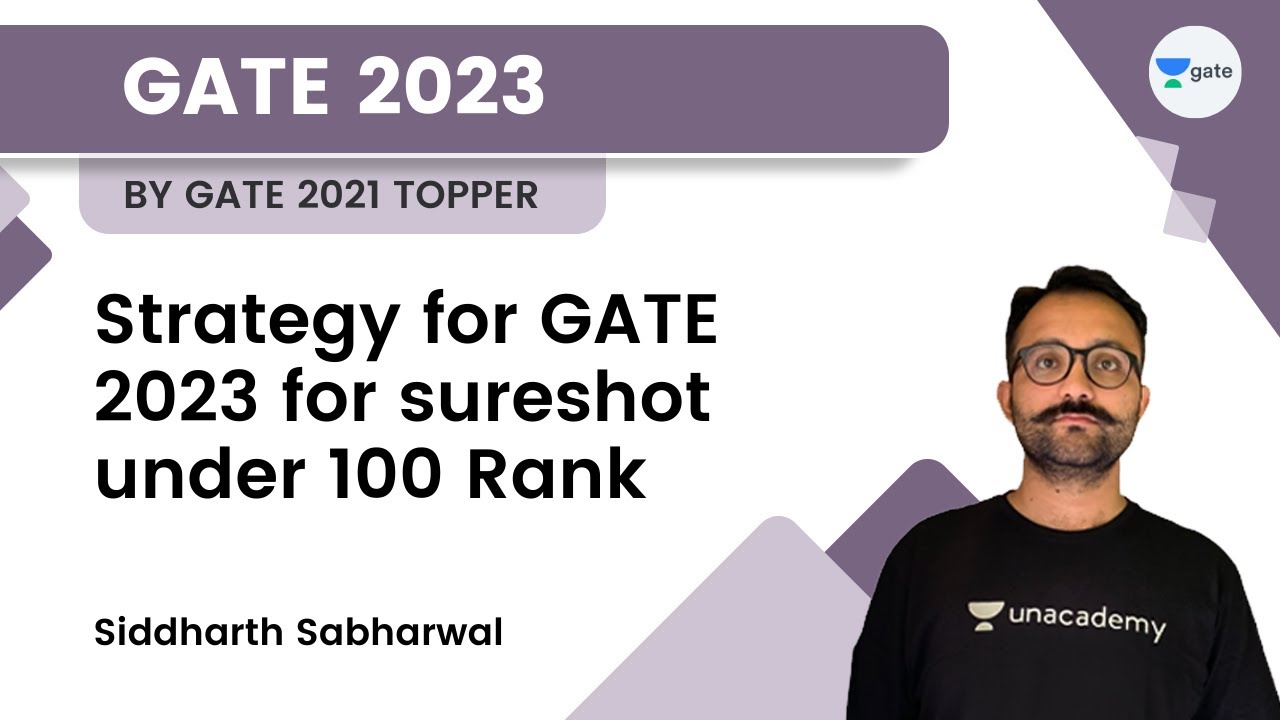 Strategy for GATE 2023 for sureshot under 100 Rank - by GATE 2021 ...