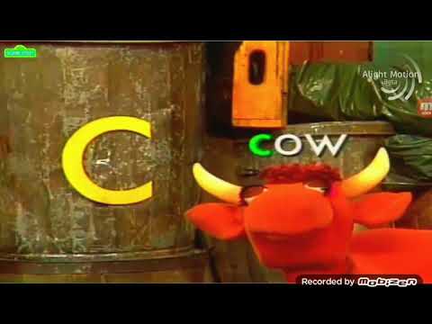 Sesame street c is for cow in reverse - YouTube