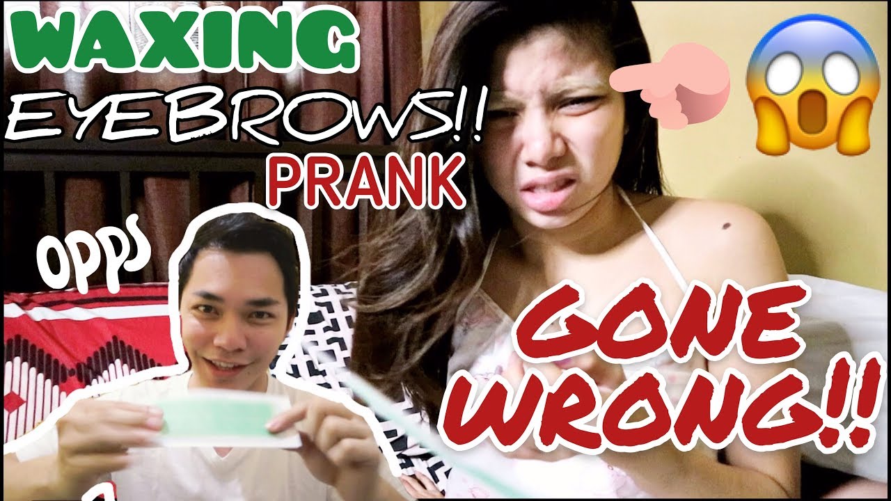 WAXING EYEBROWS PRANK GONE WRONG, SORRY ANTONETTE! - YouTube