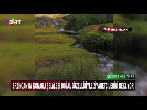 Erzincan’da Konarlı Şelalesi doğal güzelliğiyle ziyaretçilerini bekliyor