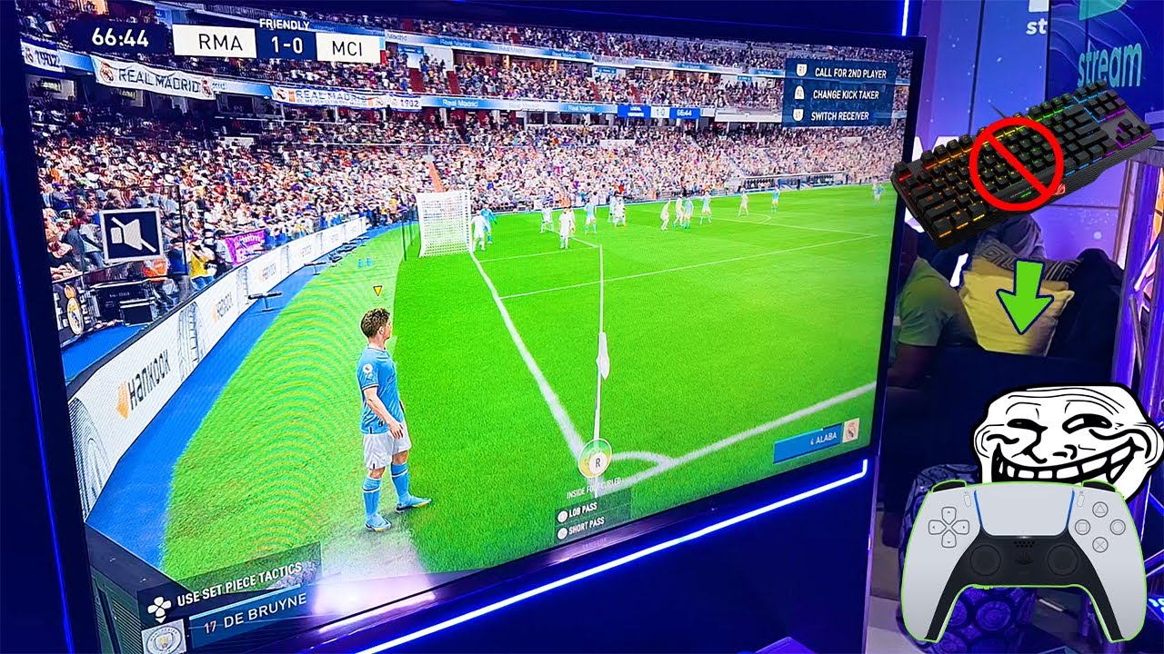Fifa 22 Keyboard Player Plays Fifa 23 On Console IRL - YouTube