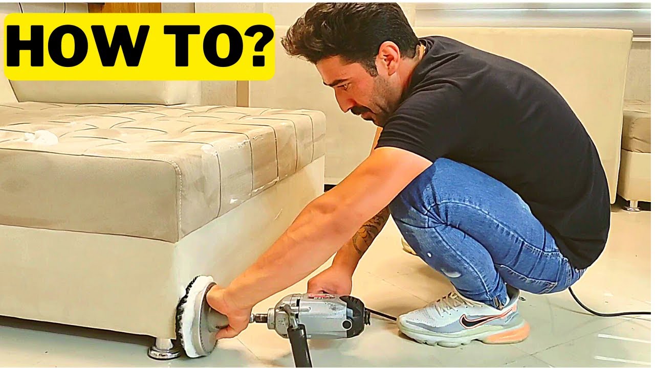 How to Washing Oddly Dirty Settee | Washing a Sofa | ASMR Videos - YouTube