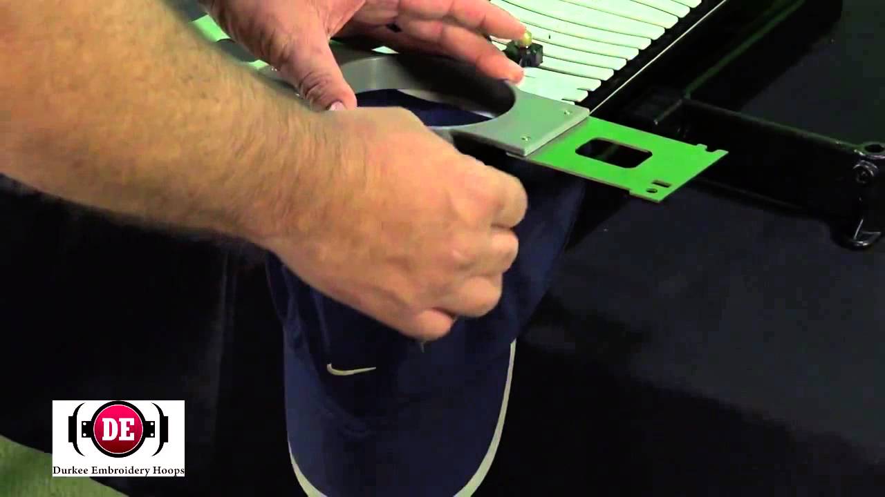 Commercial Embroidery Hoops: Durkee Hooping Pro Project Station - YouTube