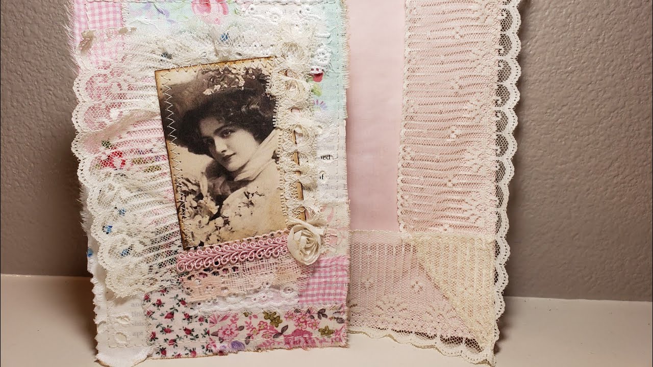 Lace Pocket Page in My Victorian Style Journal - YouTube