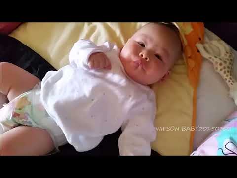Day118   Wilson Baby Falls Asleep  Frozen  Position, Happy  Smiling