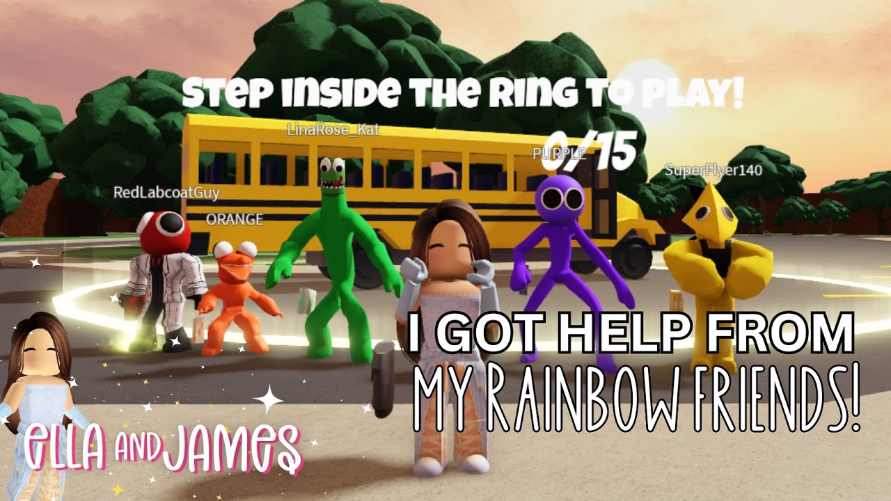 Playing Rainbow friends chapter 1 - With HELP from YELLOW GREEN PURPLE ...