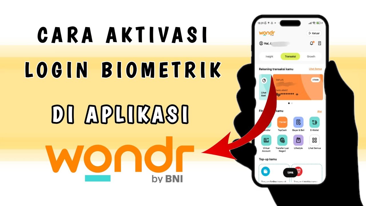 cara mengaktifkan login biometrik di aplikasi wondr by bni terbaru 2025 ...