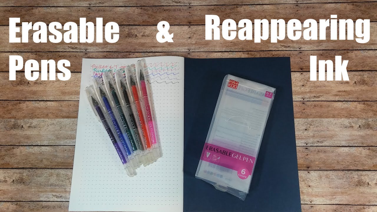 Erasable Pens With Reappearing Ink! - YouTube