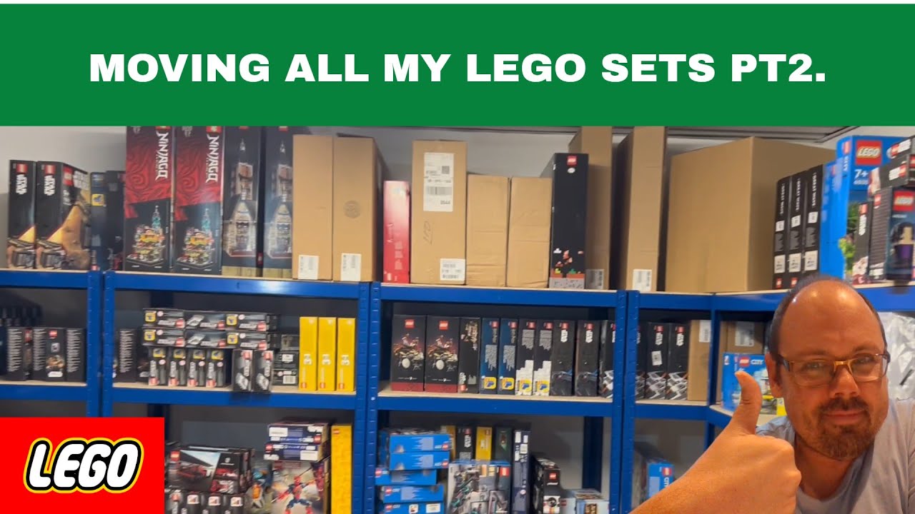 I'm moving all my Lego sets (Again!!) Pt2 - Shelving + Moving Lego ...