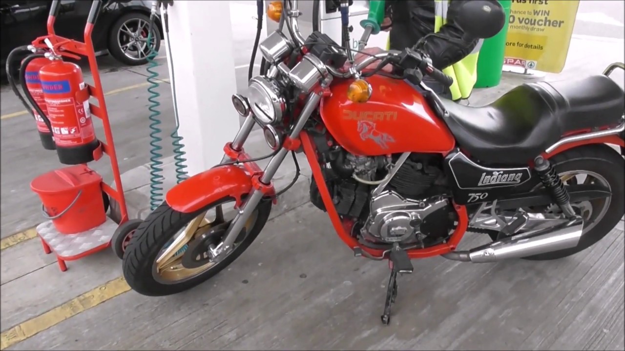 Rare Ducati 750cc Indiana Spotted in Belfast - YouTube