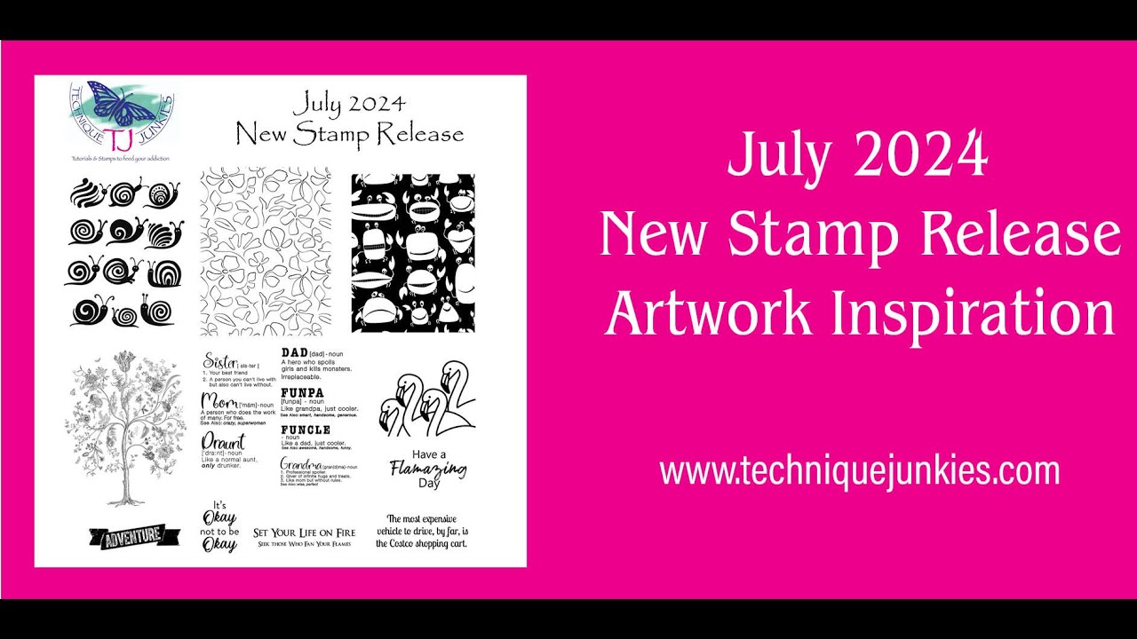 7 15 24 New Stamp Artwork Inspiration Technique Junkies - YouTube