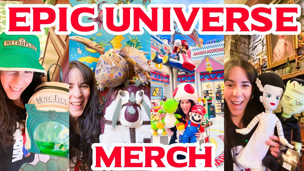 EPIC UNIVERSE Merchandise Tour in ALL FIVE LANDS! Lots to see! - YouTube