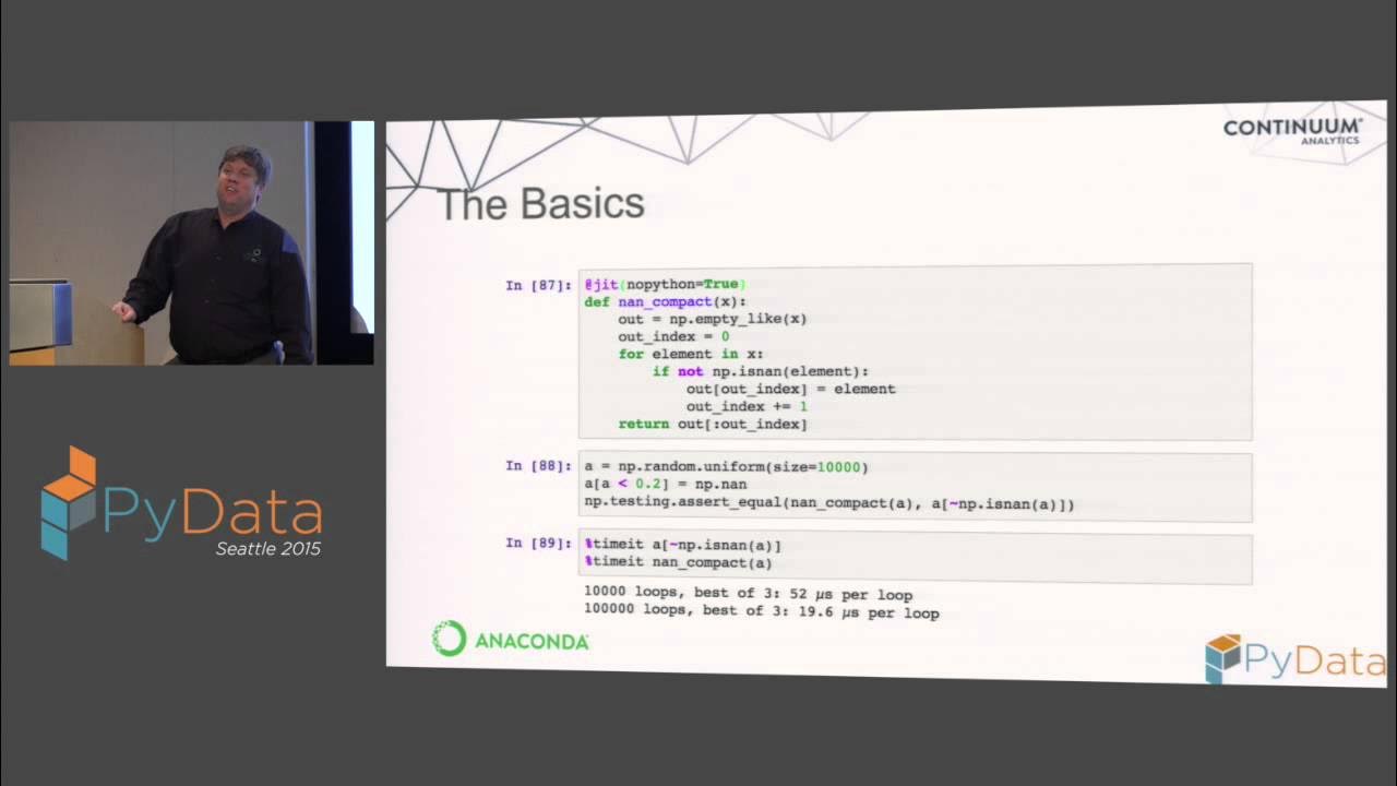 Travis Oliphant: Numba: Flexible analytics written in Python with machine code speeds and ...