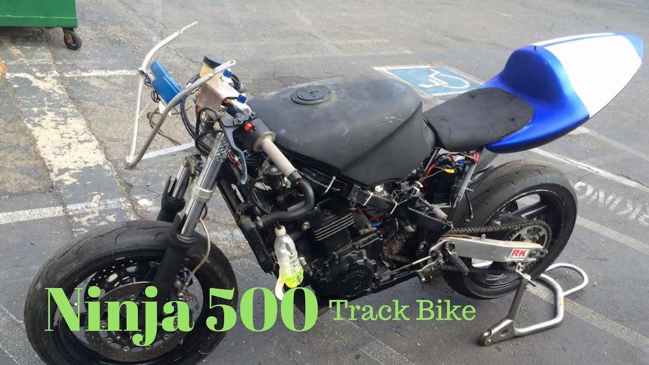 ex500 track bike testride - YouTube