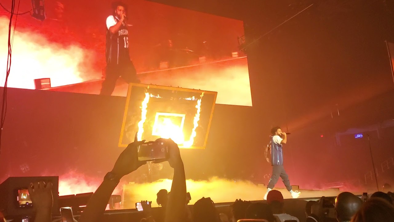 J Cole opening for Greensboro North Carolina off season tour 95.south ...