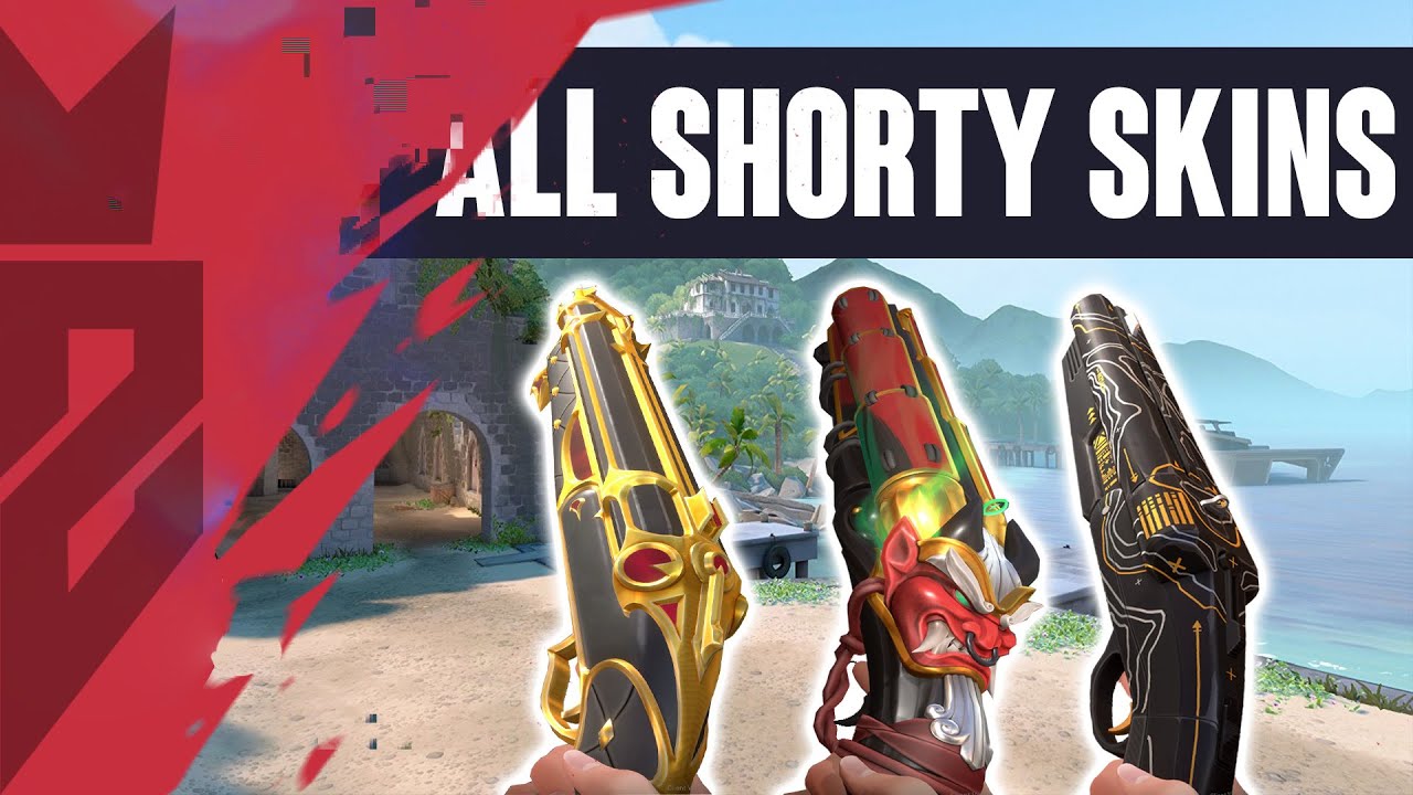 ALL SHORTY SKINS + ANIMATIONS - VALORANT SHORTY SKINS - YouTube