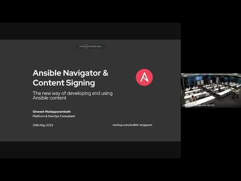 Ansible Meetup May 2023 - Ansible Navigator & Content Signing - YouTube