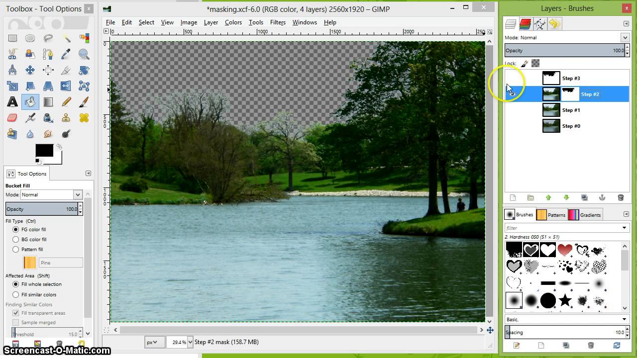 Masking a Sky in Gimp - YouTube