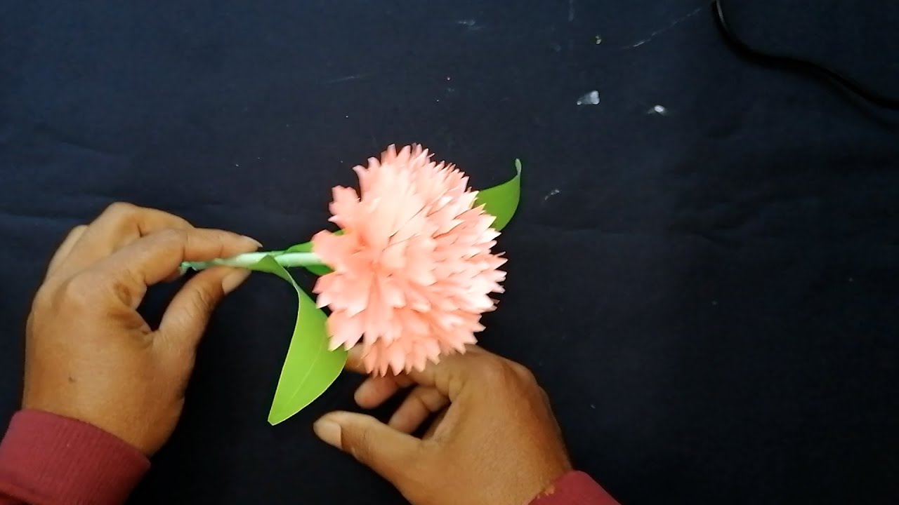 DIY Paper Carnation Flowers | How to Make Beautiful Paper Carnation ...