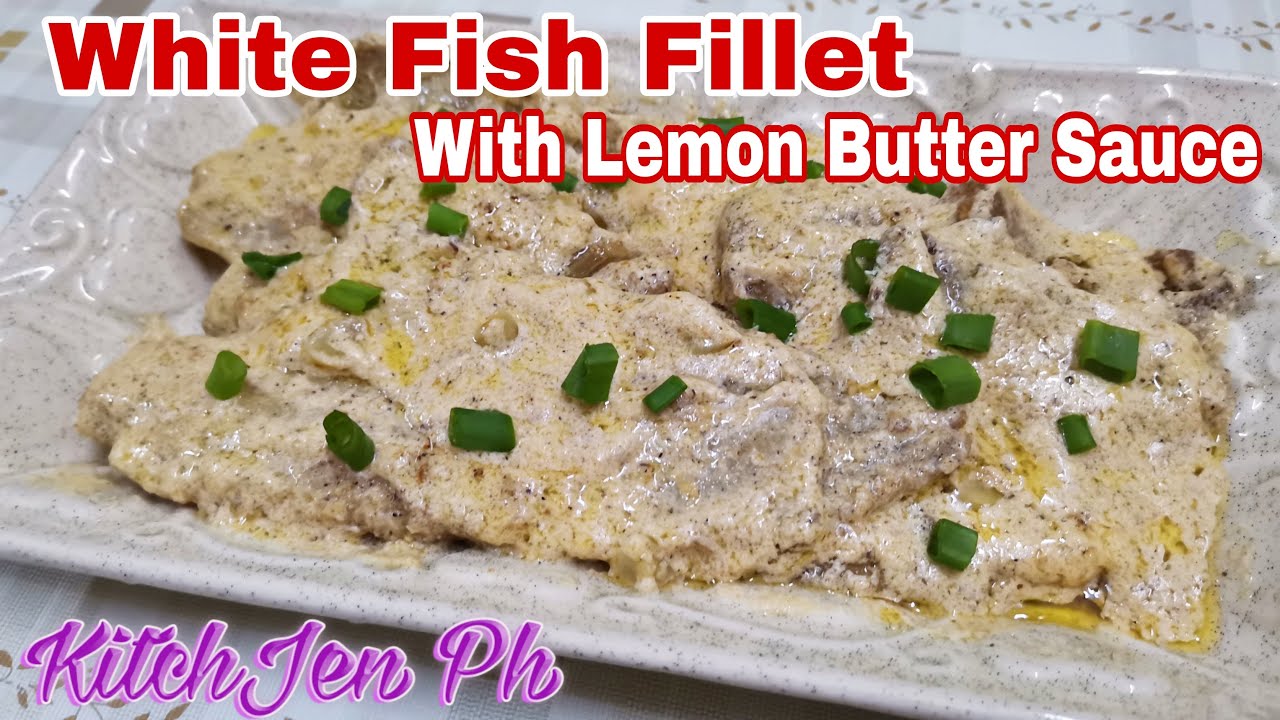 KETO WHITE FISH FILLET WITH LEMON BUTTER SAUCE RECIPE / LOW CARB CREAMY ...