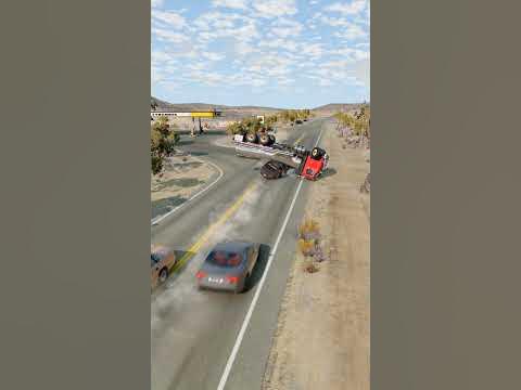 Realistic Highway Car Crashes #32 | BeamNG.drive - YouTube