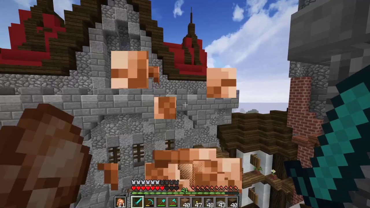 minecraft Building with fWhip Castle Grand Entrance Courtyard - YouTube