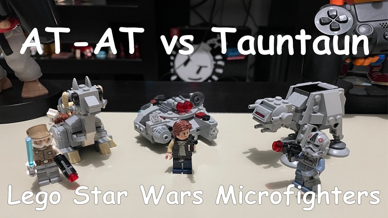 Lego Star Wars Microfighters AT-AT vs Tauntaun set time-lapse built ...
