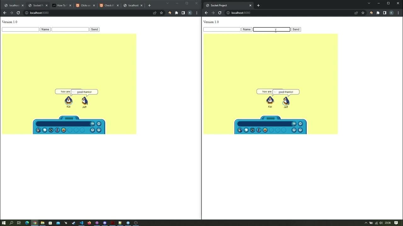 Penguin Chat 2022 in JavaScript v1.0 - YouTube