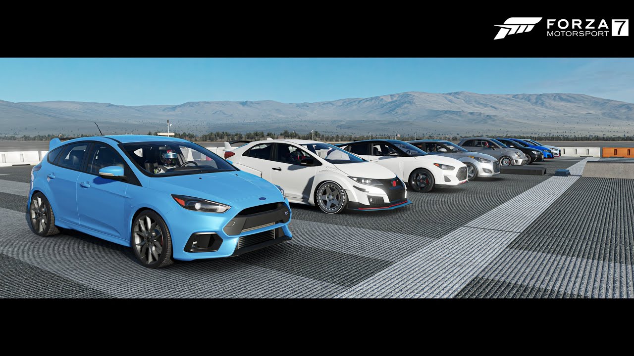 Top 20 Fastest Stock Hot Hatch Cars Drag Race - Forza Motorsport 7 ...