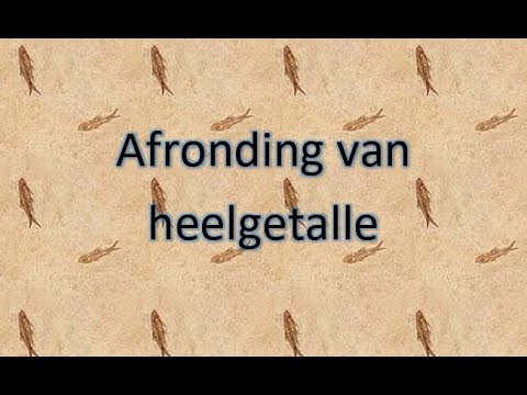 Hoe werk afronding van heelgetalle? - YouTube