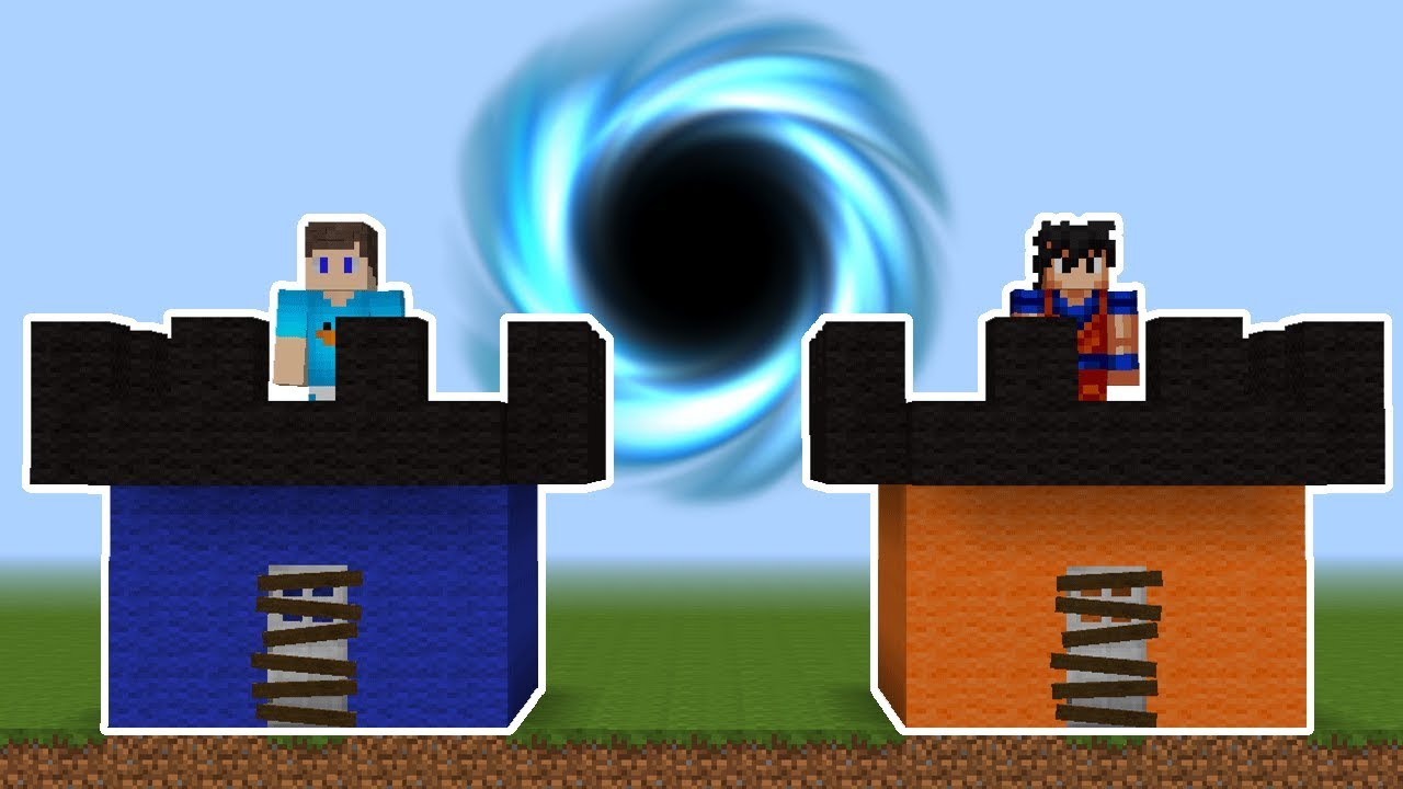 DESAFIO DO CASTELO VS BURACO NEGRO NO MINECRAFT ! - YouTube