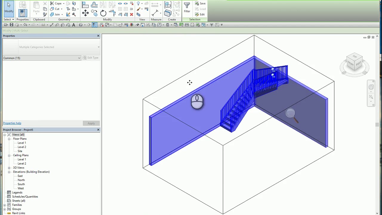 Cantilever Curved Stair By Revit - YouTube