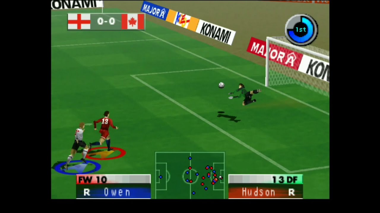 ISS 2000 - England vs Canada - International Superstar Soccer N64 ...