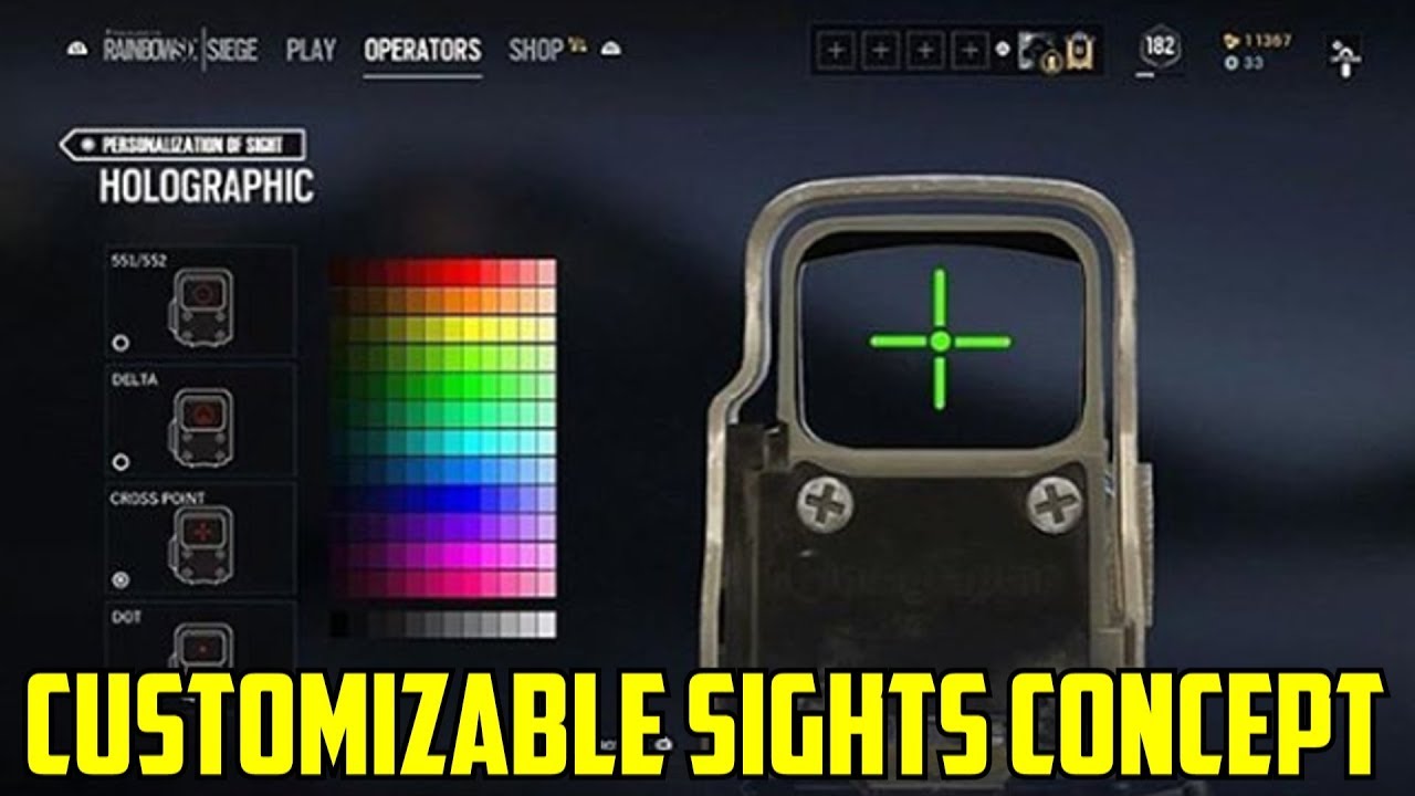 Rainbow Six Siege Sight Customization Concept & NBA Live 18 Giveaway ...