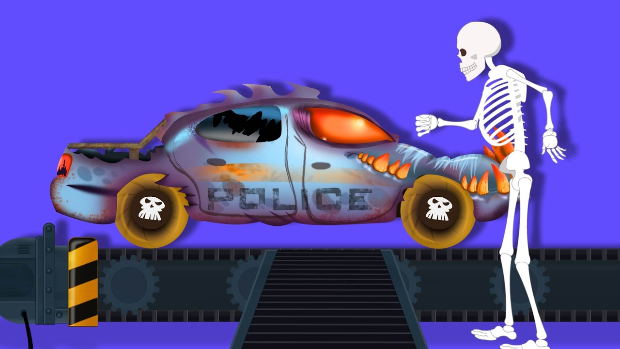 Scary Police Car Garage | Toy Factory | Scary Video for Kids - YouTube