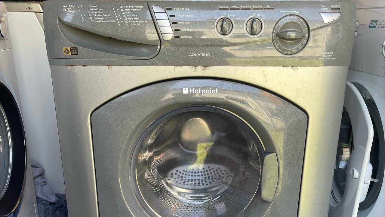 Hotpoint WD420 has arrived at its new home (watch till end) - YouTube
